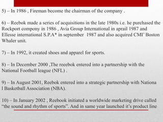 adidas reebok merger | PPT