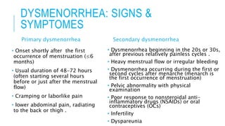 Menstruation disorders and treatment | PPTX