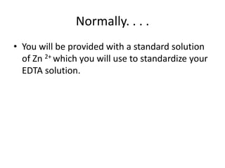 Presentation1 edta mg | PPTX | Chemistry | Science