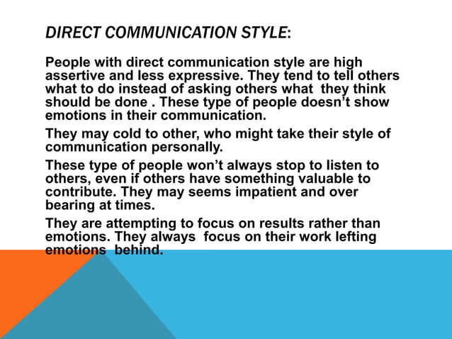Communication style ,English | PPTX