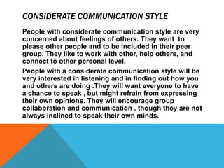 Communication style ,English | PPTX