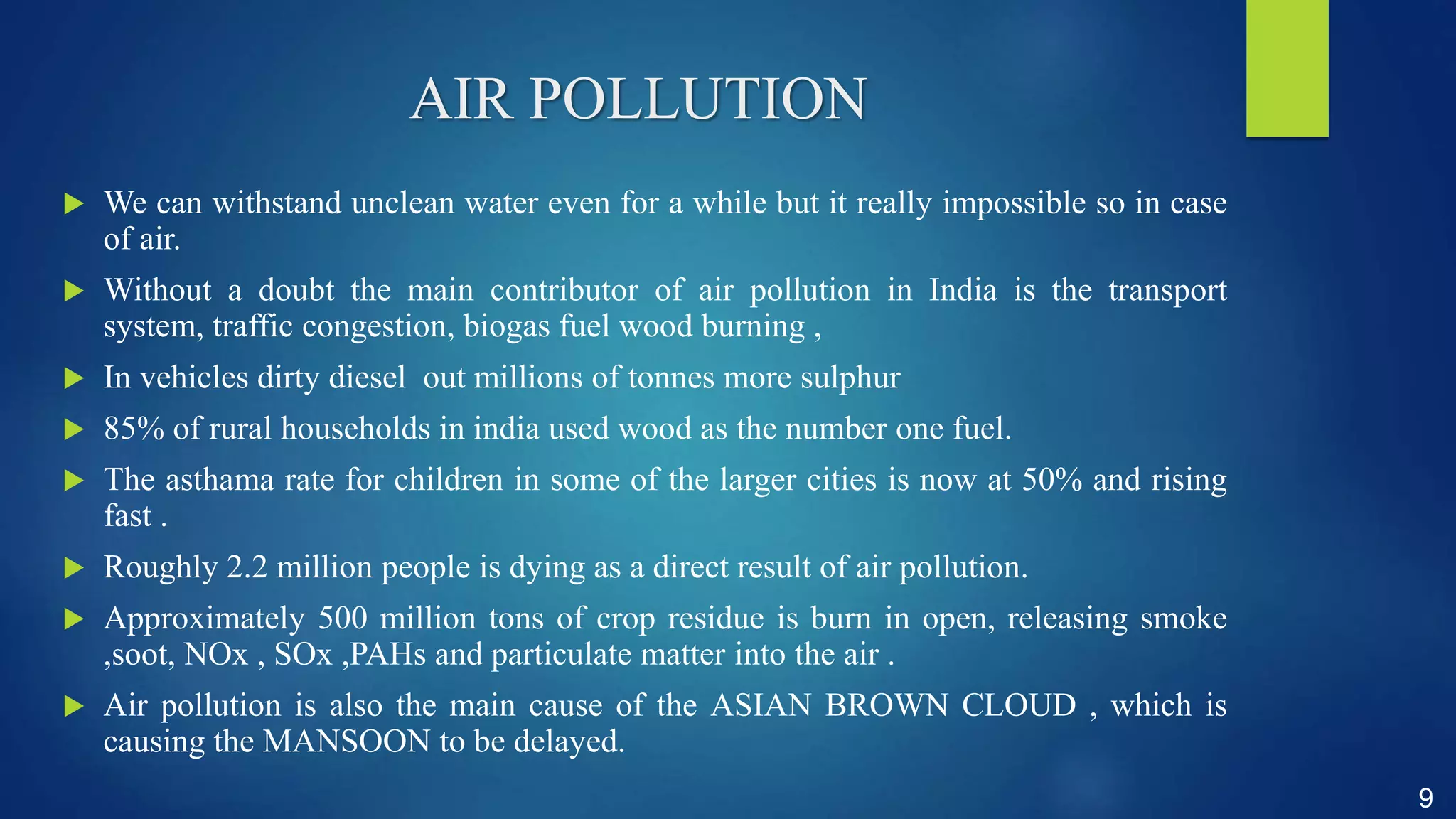 Enviromental issue in india | PPTX