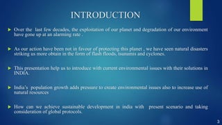 Enviromental issue in india | PPTX