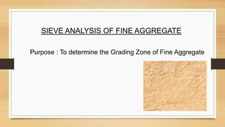 Presentation on seive analysis on coarse and fine aggregate.pptx
