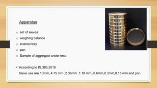 Presentation on seive analysis on coarse and fine aggregate.pptx