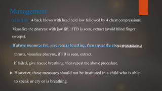 Foreign body aspiration in children | PPT