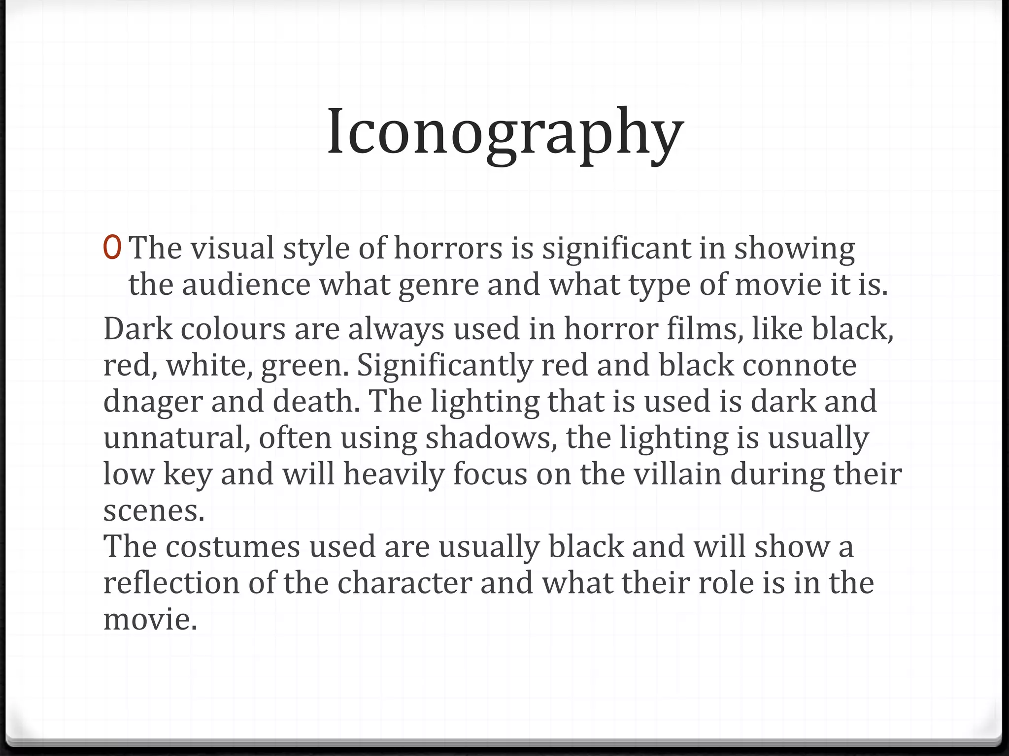 Horror Movie Conventions | PPTX