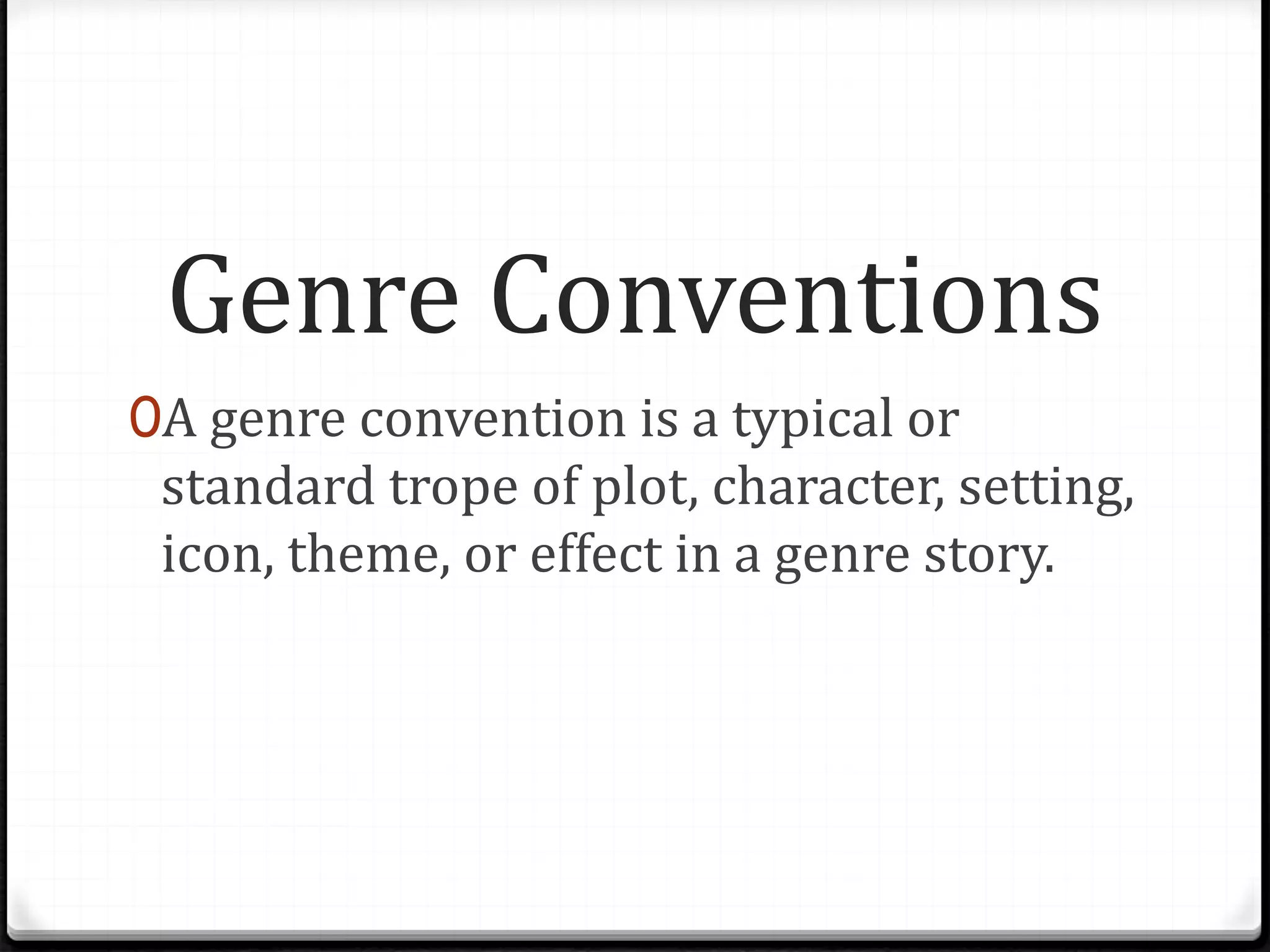 Horror Movie Conventions | PPTX