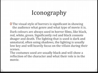 Horror Movie Conventions | PPTX