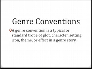 Horror Movie Conventions | PPTX