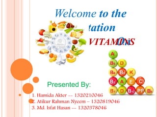 presentation on vitamin | PPT