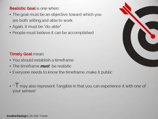 Setting up Smart Goals and Decoding your SWOT Profile. | PPTX