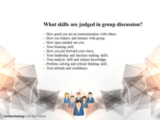 The art of effective Group Discussion | PPT