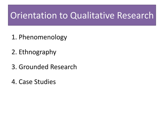 Exploratory Research and Qualitative Analysis | PPT