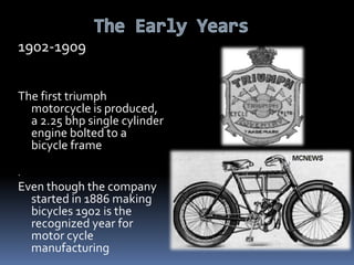 triumph motorcycles | PPTX