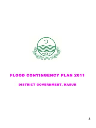 FLOOD CONTINGENCY PLAN 2011 | PDF