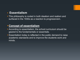 General and educational philosophy thought | PPTX