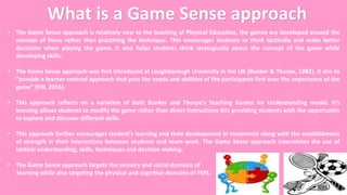 Game Sense approach | PPT