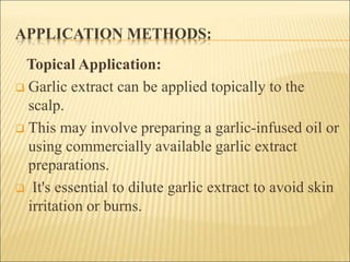 Presentation1 garlic.ppt alopecia areata | PPT | Herbs and Supplements ...
