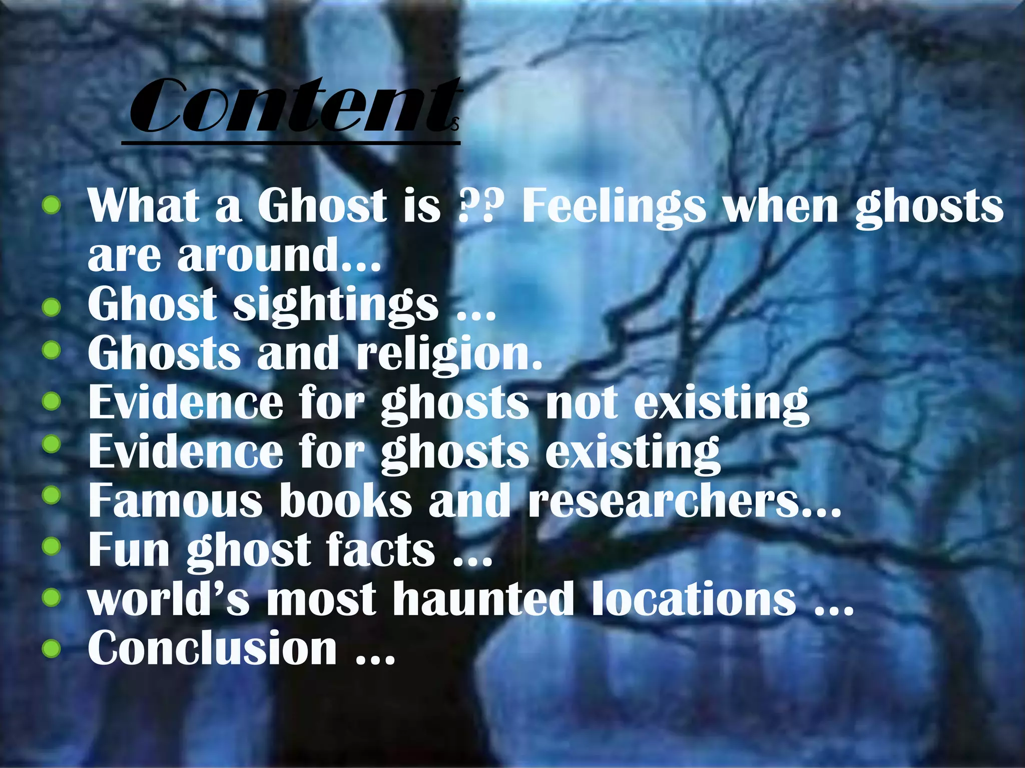 Presentation1ghost facts | PPTX