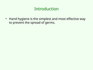 The Importance of Maintaining Hand Hygiene | PPTX