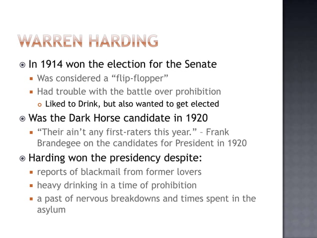 Presentation1 harding and_coolidge | PPT