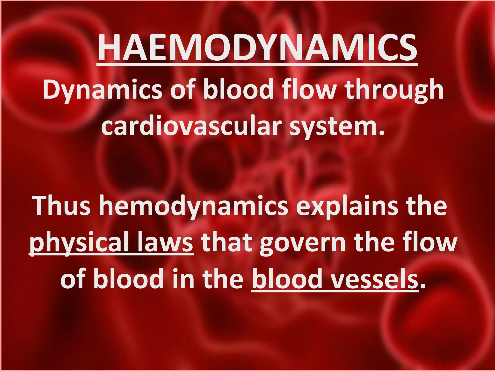 Presentation on hemodynamics | ODP