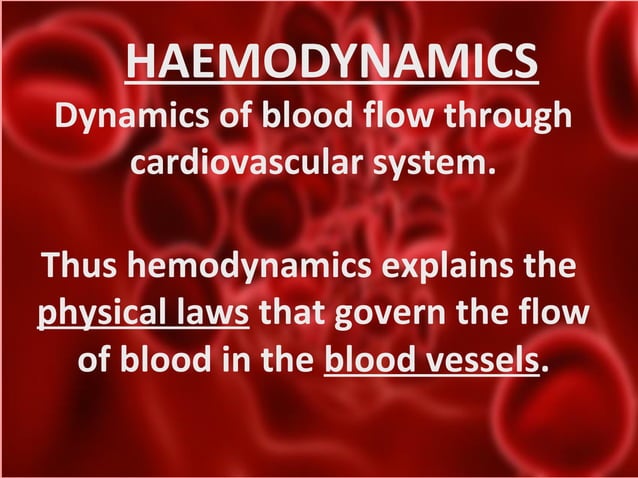 Presentation on hemodynamics | ODP