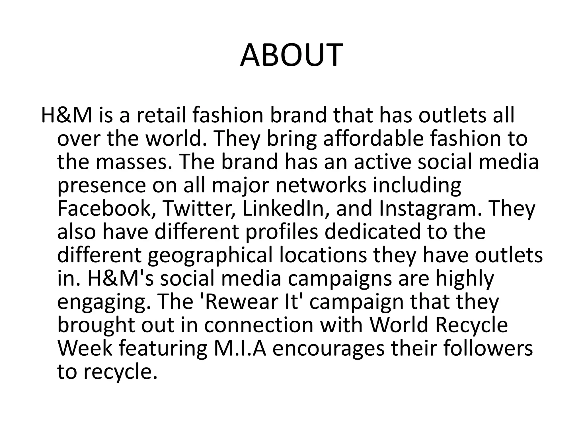 Presentation1 H&M | PPT