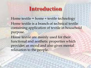 home textile | PPTX