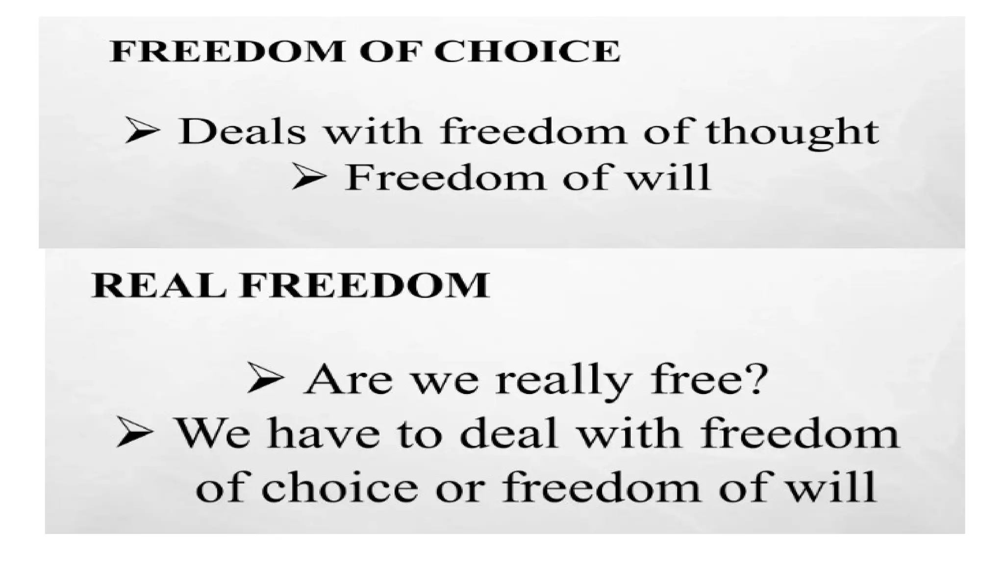 Presentation1 HUMAN FREEDOM in introduction into to philsophy in the ...