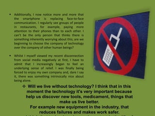 HUMAN VS TECHNOLOGY | PPTX