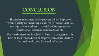 hazard Management | PPTX