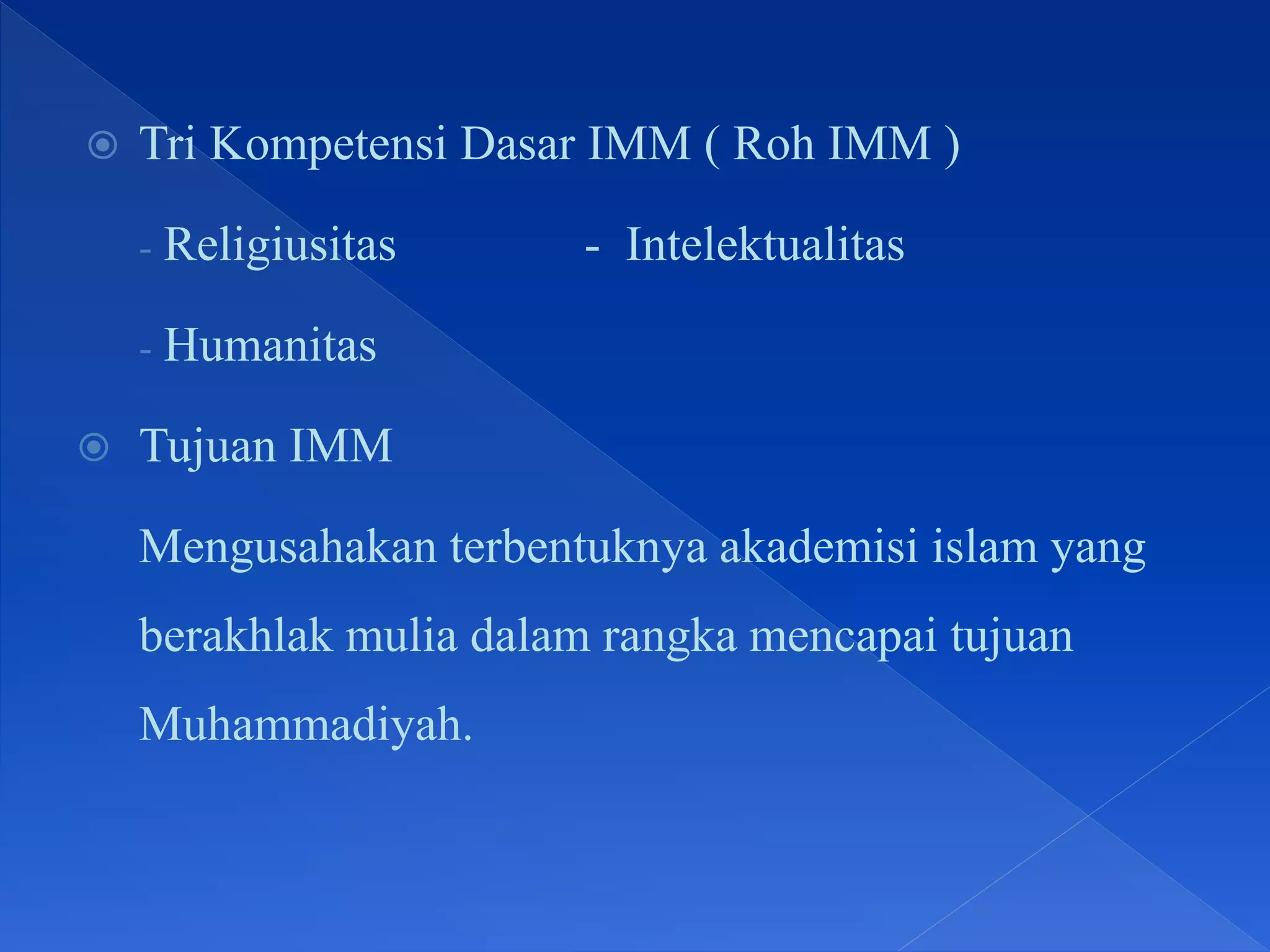 IKATAN MAHASISWA ( IMM) | PPTX