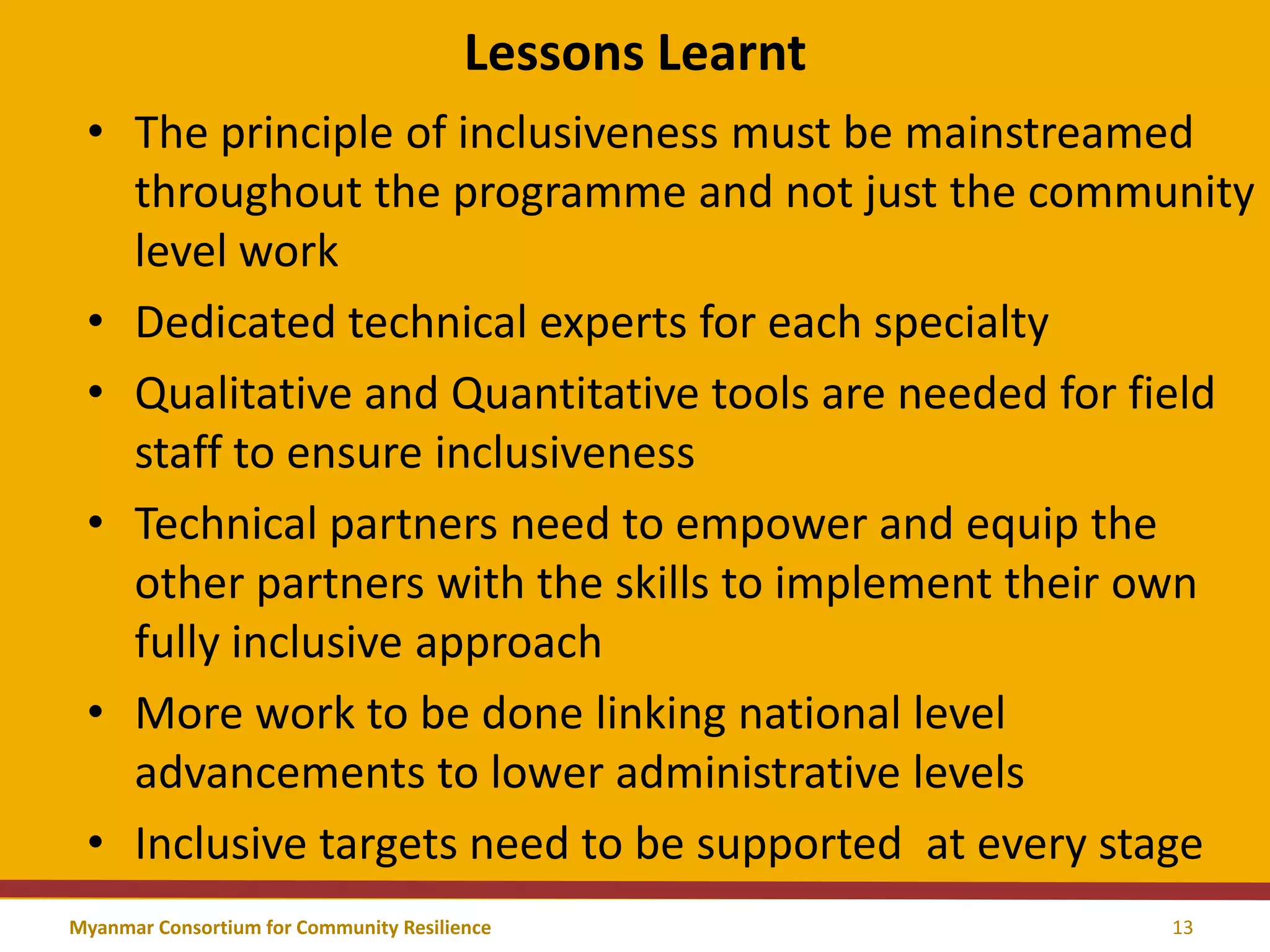 Presentation 1 inclusive approach action aid myanmar | PPTX