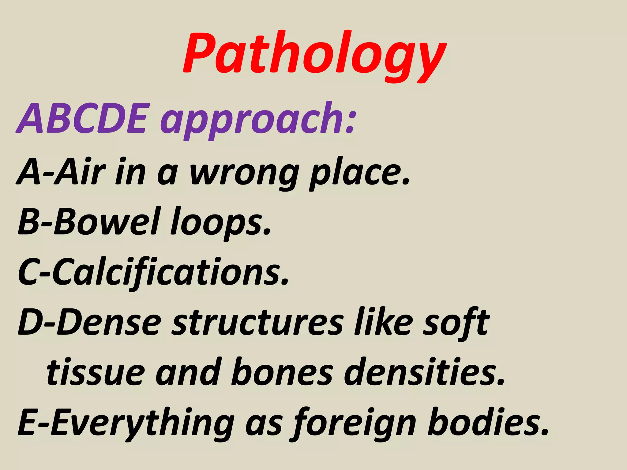 Presentation1, interpretation of x ray of the abdomen. | PPTX