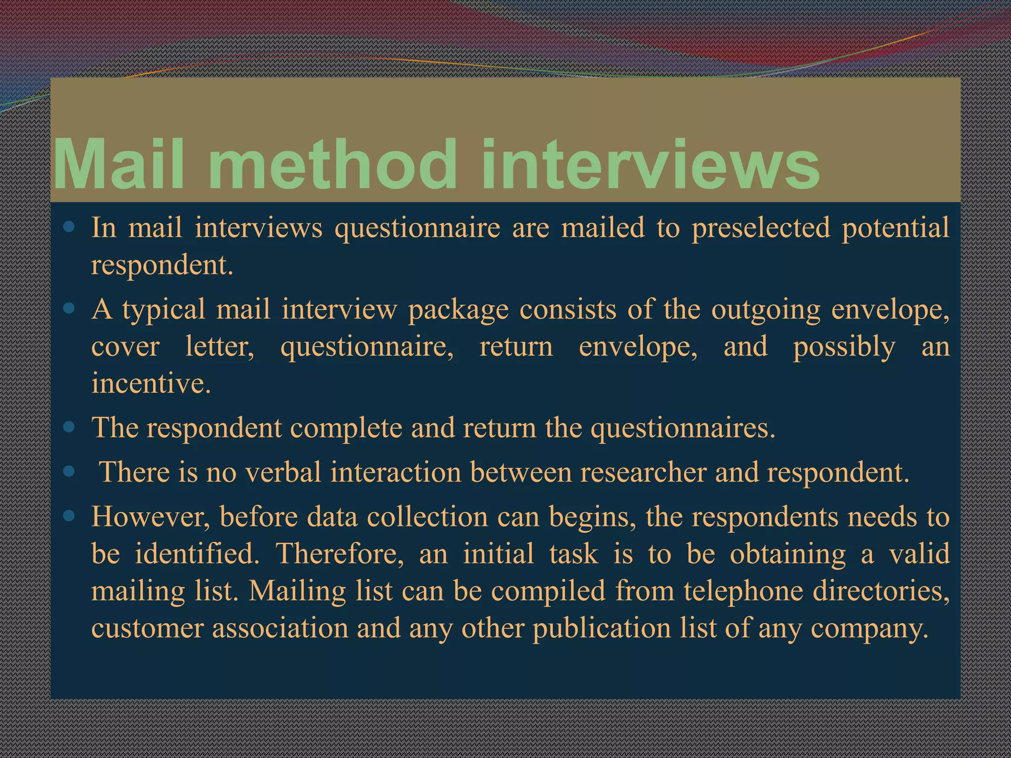 interview as data collection tool | PPTX