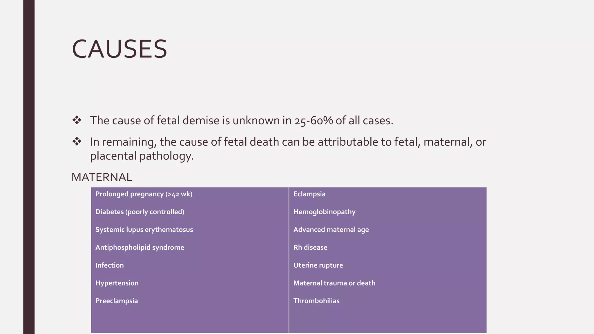 Intrauterine fetal demise | PPTX