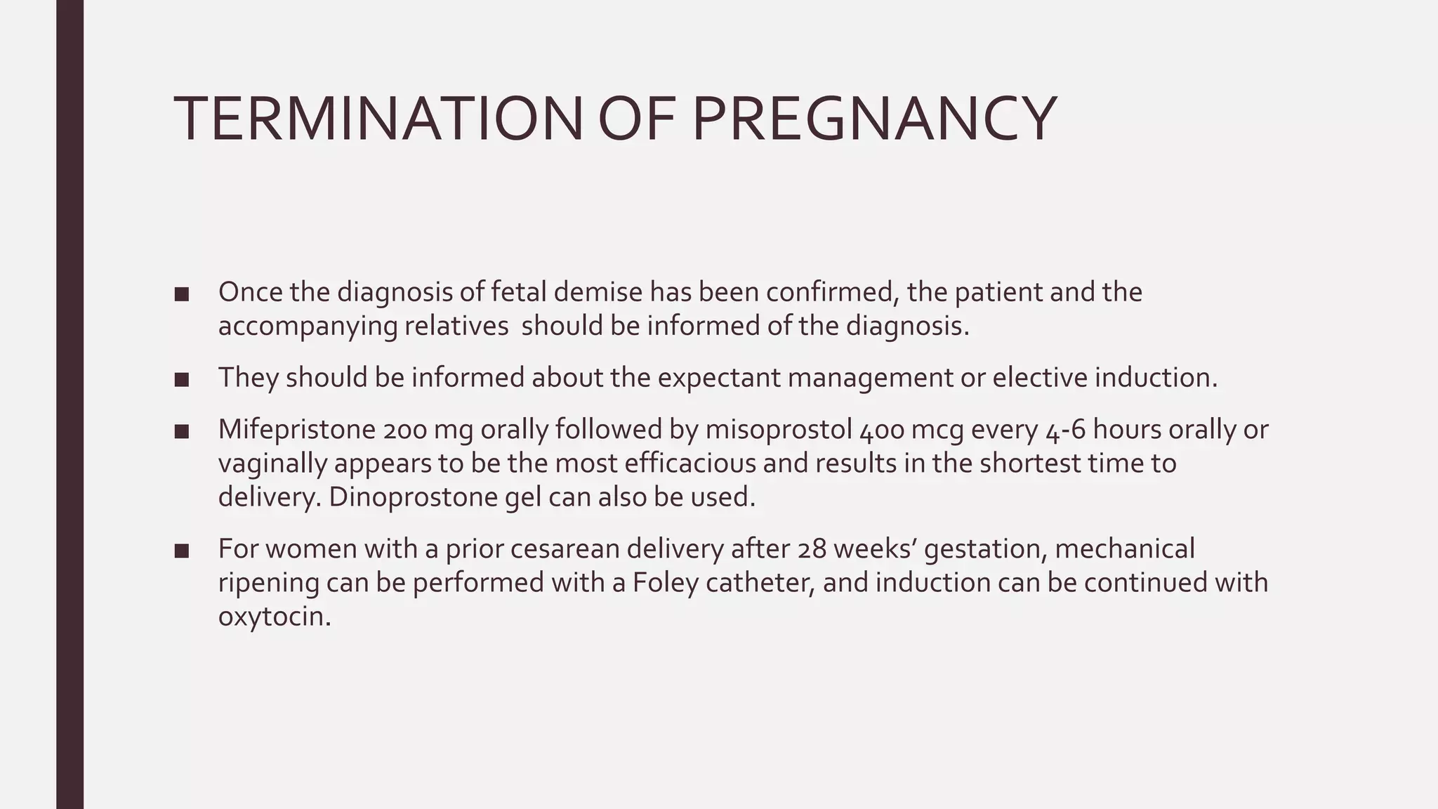 Intrauterine fetal demise | PPTX