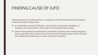Intrauterine fetal demise | PPTX