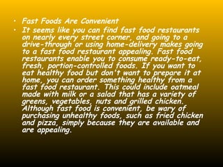 Fast food | PPT