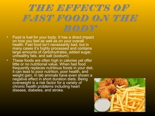 Fast food | PPT