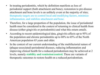 periodontal health..WORLD WORKSHOP 2017 | PPT
