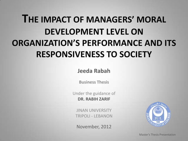 Presentation1 jeeda, thesis | PPT