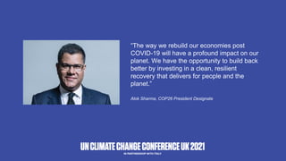 What are the Goverment's Plans for COP26? - Jolene Cook, COP26 Unit | PPT