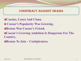 Presentation1 julius caesar | PPTX