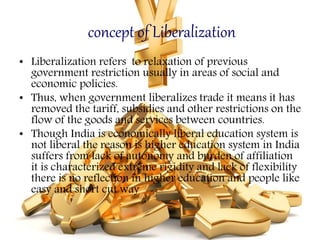 LIBERALIZATION IN INDIA | PPT
