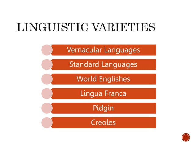 Linguistic Varieties and Multilingual Nations | PPTX