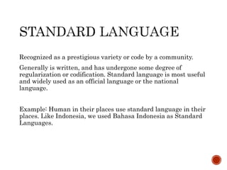 Linguistic Varieties and Multilingual Nations | PPTX