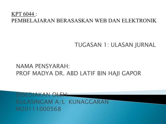 Presentation1 kpt6044 | PPT